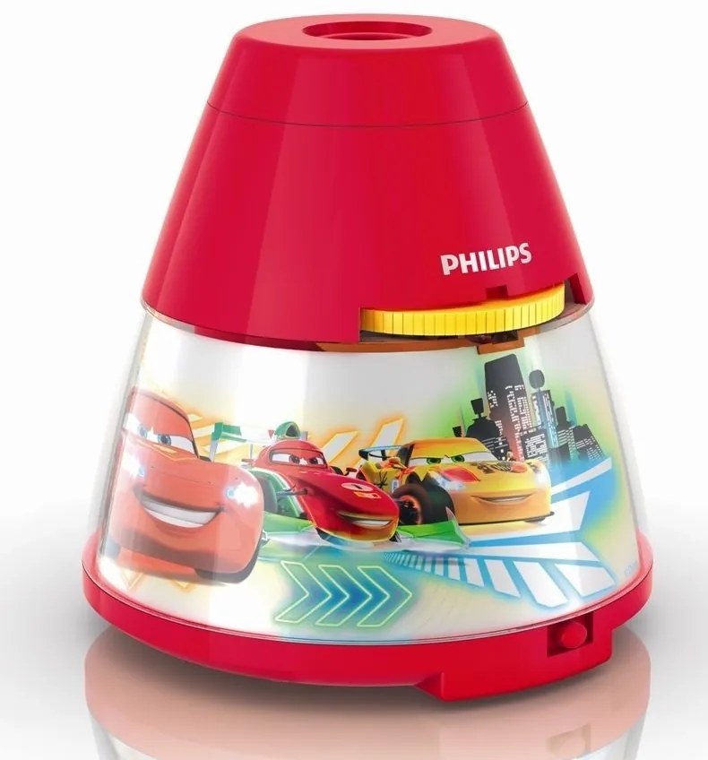 LED dětský projektor Philips CARS 1x,01W/3x0,3W