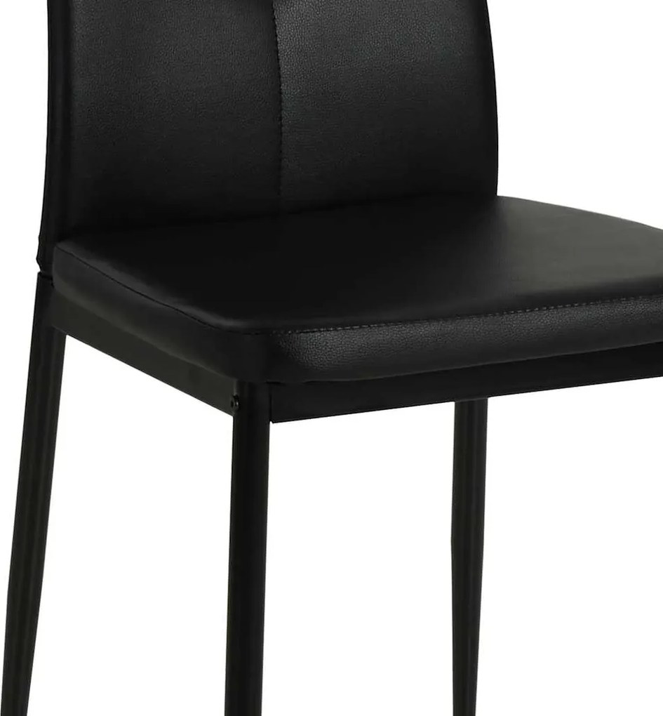 Jídelní židle 6 ks černé umělá kůže 275435