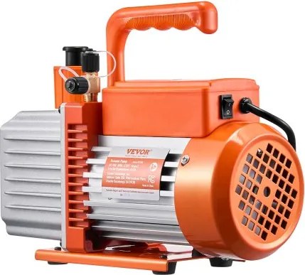 vakuové čerpadlo 170 l/min HVAC 2stupňové rotační lamelové Včetně oleje