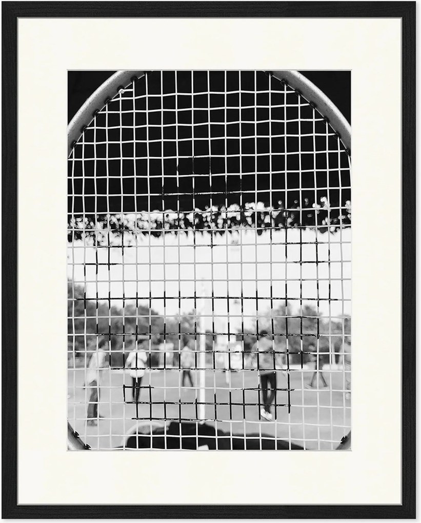 Zarámovaná fotografie Behind the Racket, v různých velikostech
