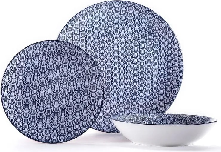 Porcelánová sada talířů OSAKA 18 ks