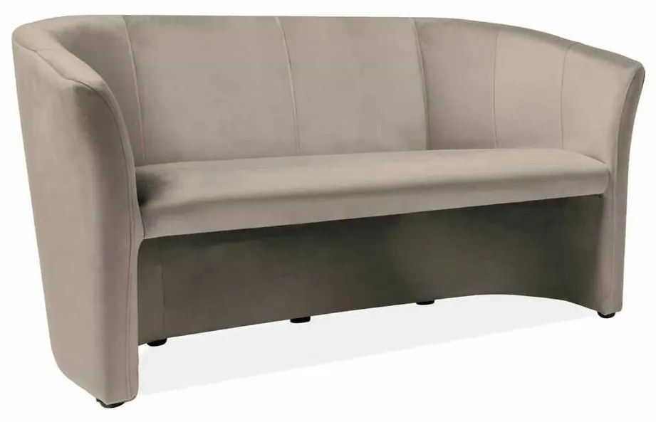Pohovka Cuba Velvet, trojsedák, světle hnědá