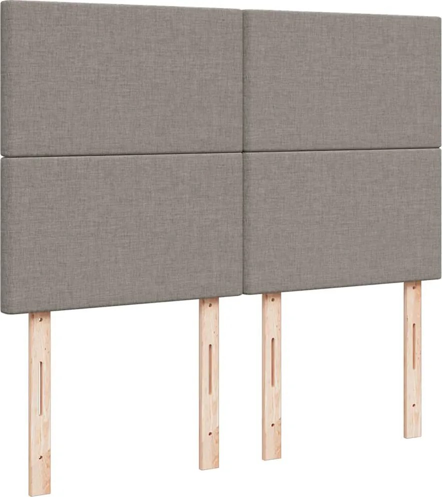 Box spring postel s matrací taupe 140x200 cm textil 3292076