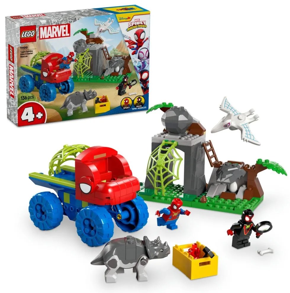 LEGO® Marvel Spidey 11199 Spideyho tým a záchrana dinosaurů s truckem