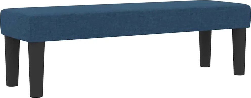 Postel s boxspringem s čelo Modrá 140 x 190 cm textil 3344071