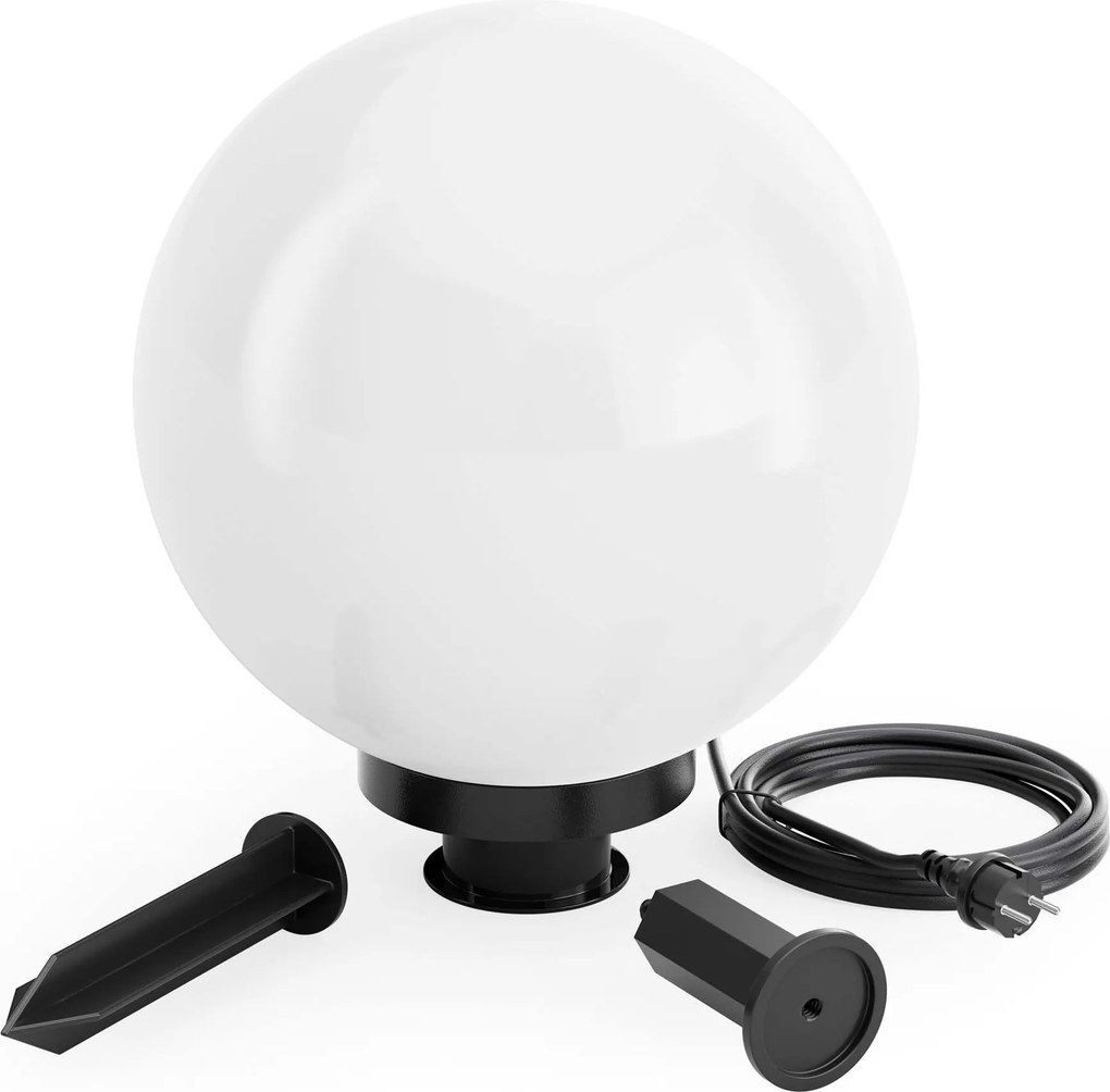 Zahradní kulové svítidlo Wiltec – 30 cm, 40 W (62990)