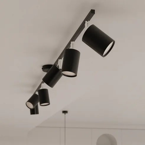 Lustr SOLLUX LEMMI 6 černý GU10 6x10W bez žárovky SL.1207