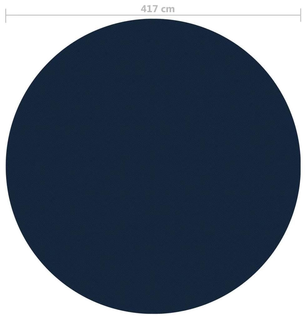Plovoucí PE solární plachta na bazén 417 cm černo-modrá
