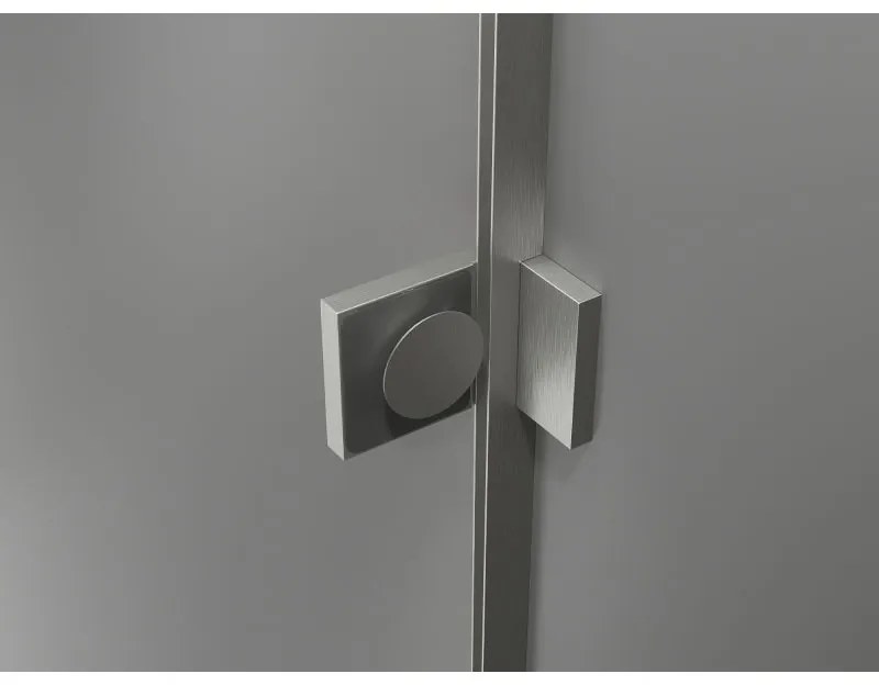 Mexen, Mexen Lunar L výklopné sprchové dveře levé 85 cm, transparentní, broušený nikl - 834L-085-000-97-00-L