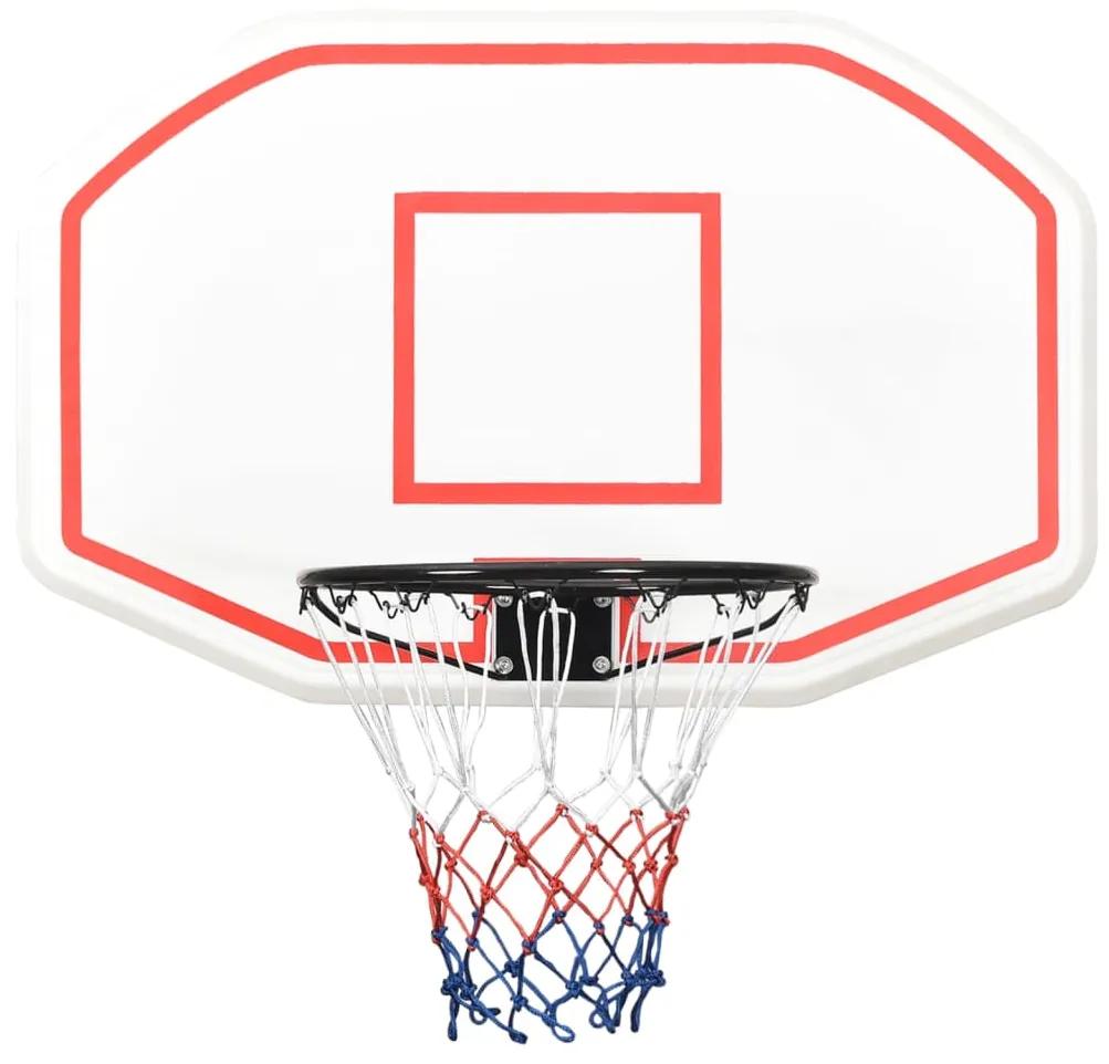 vidaXL Basketbalový koš bílý 109 x 71 x 3 cm polyethylen