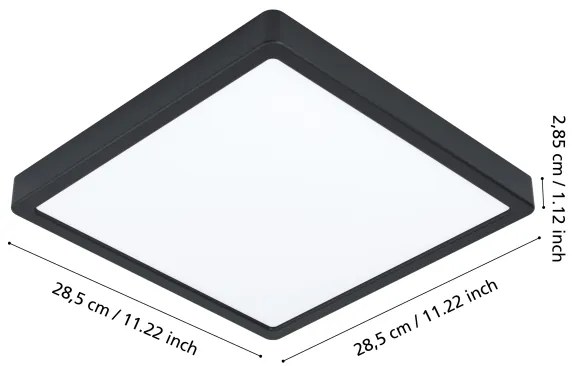 Eglo 900281 - LED Koupelnové stropní svítidlo ARGOLIS LED/20,5W/230V IP44 černá