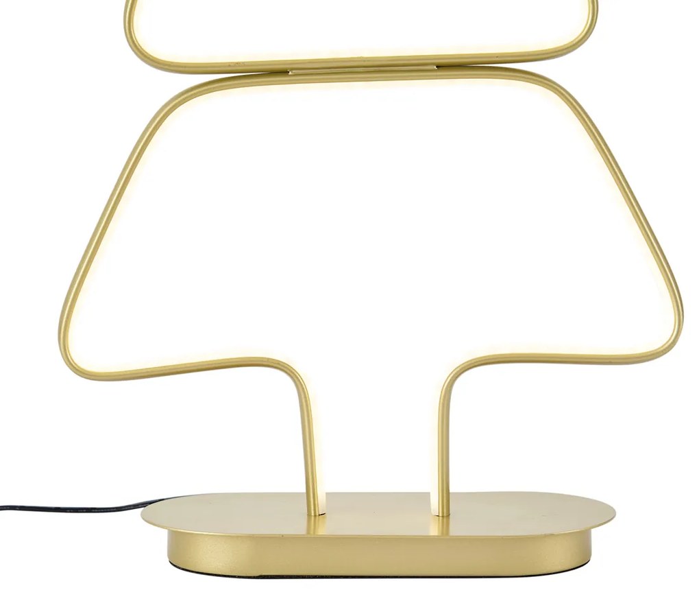 Vánoční stolní lampa zlatý vánoční stromek vč. LED - Arbre