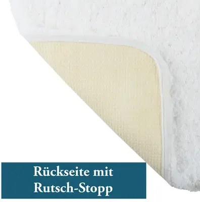 MSV MICROFIBER bílá / Koupelnová předložka / 50 x 70 cm / polyester /