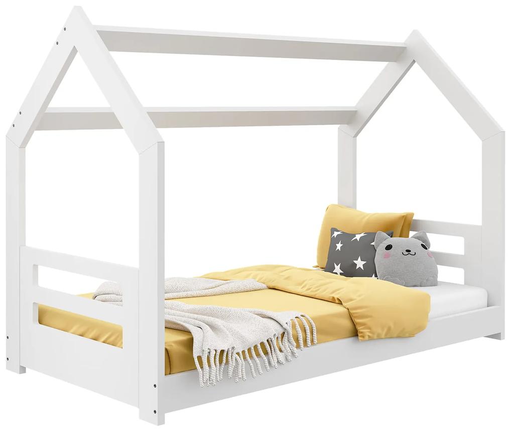 Dětská postel Domeček 160x80 D2B bílá s roštem