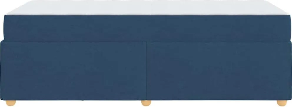 Rám postele s matrací Modrá 90 x 200 cm textil 3399334