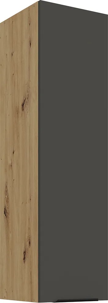 ARIA pa | horní skříňka 30 G-108 1F policová | 30 cm | EXTRA VYSOKÁ | ANTI FINGERPRINT povrch | artisan/šedá grafit
