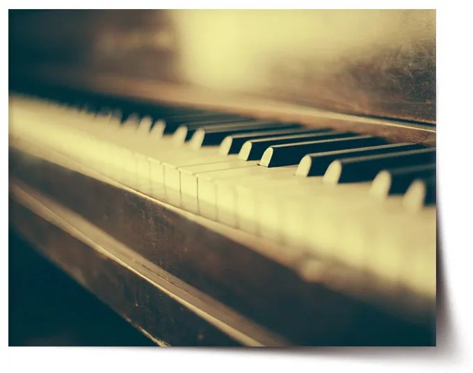 Plakát SABLIO - Klávesy klavíru 60x40 cm