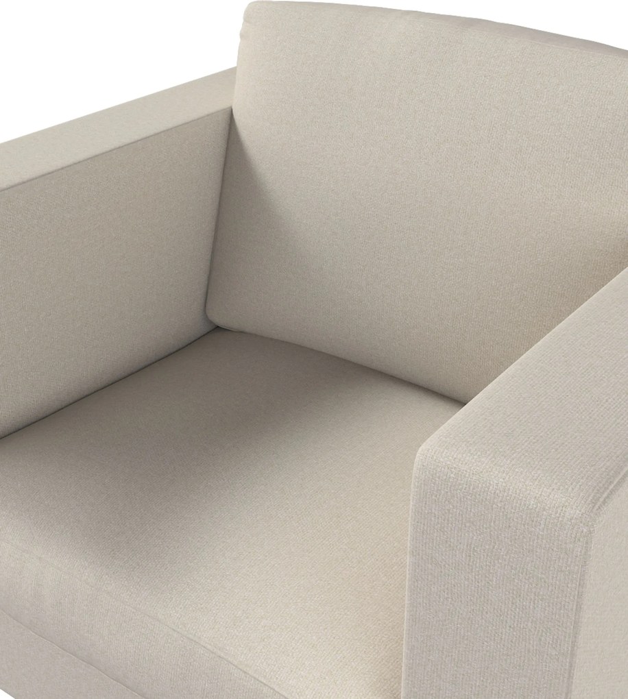 Potah na křesko IKEA Karlanda, krátký barva šedá látka pletený vzor