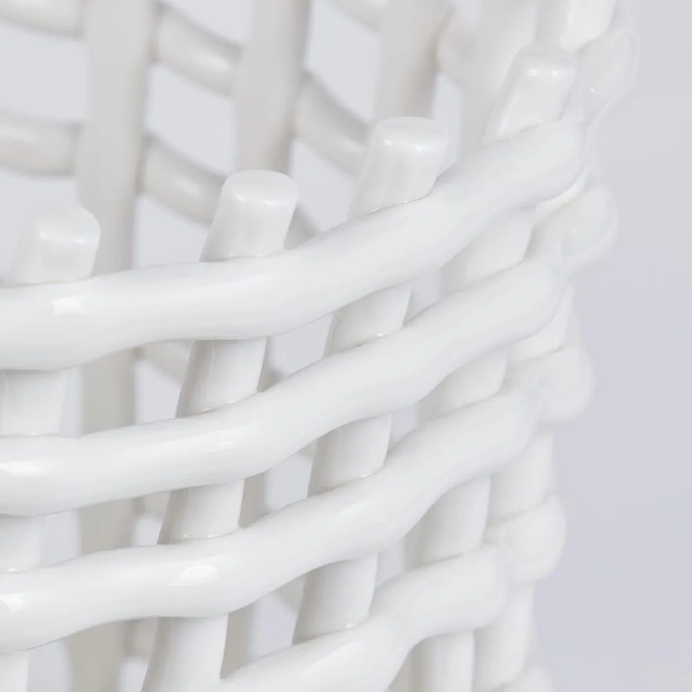 CRAFT Keramický košík 24 cm - bílá