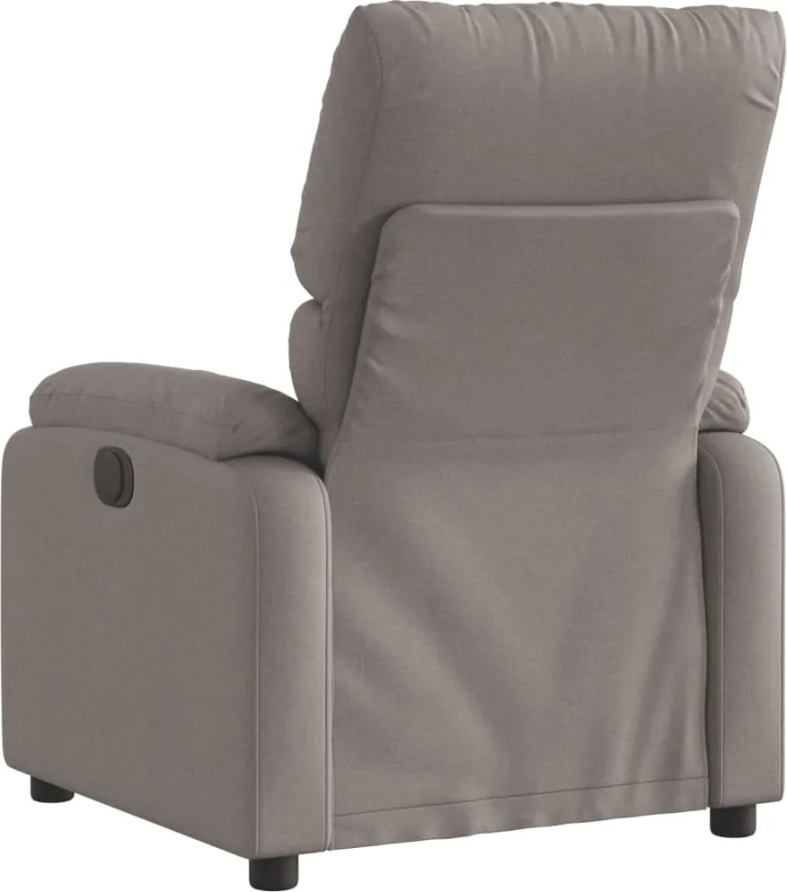 Elektrické polohovací křeslo taupe textil 3204808