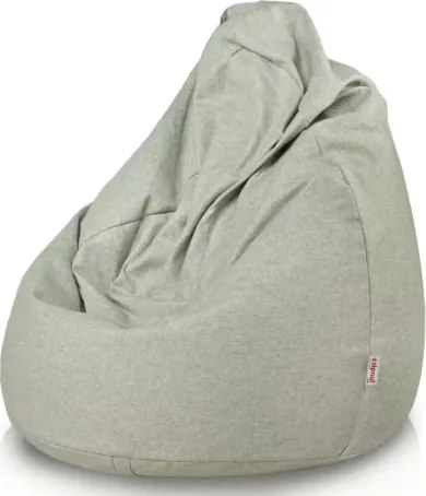 Sedací pytel Premium světle šedý