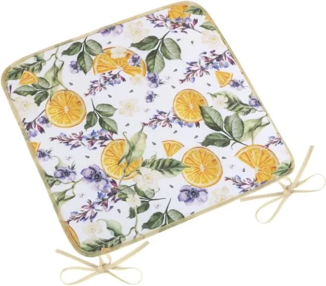 Bellatex Sedák DITA hladký 40x40 cm Pomeranč Oranžová