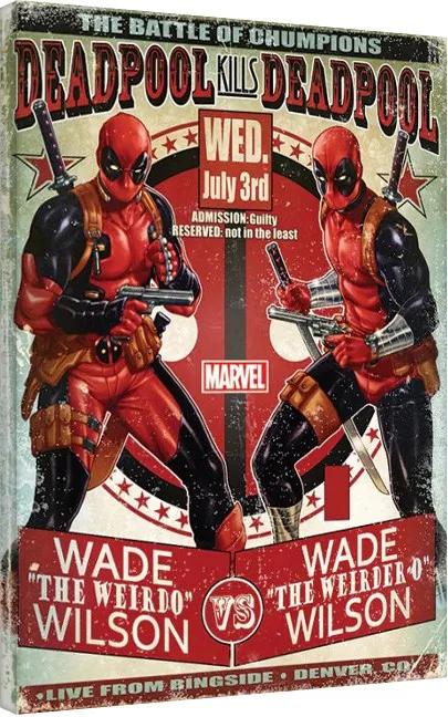 Obraz na plátně Deadpool - Wade vs Wade, (60 x 80 cm) | BIANO