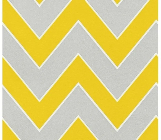 A.S. Création | 34775-4 tapety na zeď Styleguide Design 2019 | 0,53 x 10,05 m | žlutá, šedá, bílá