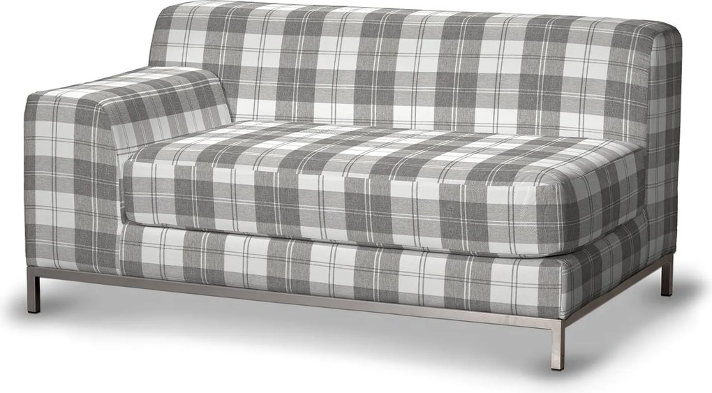Potah na pohovku IKEA , levé provedení Kramfors 2-místná barva šedá látka pletený vzor, vzorované