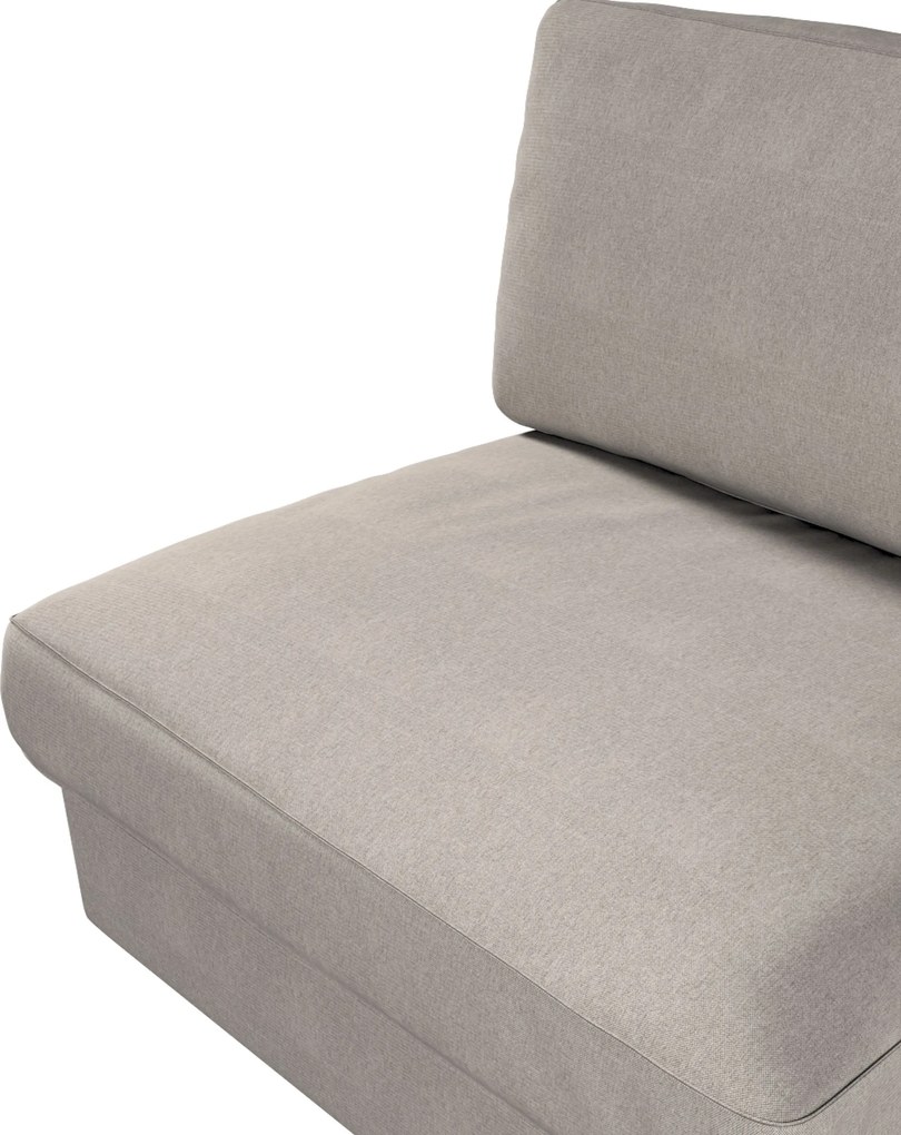 Potah na neskládací křeslo IKEA Kivik barva béžová látka pletený vzor