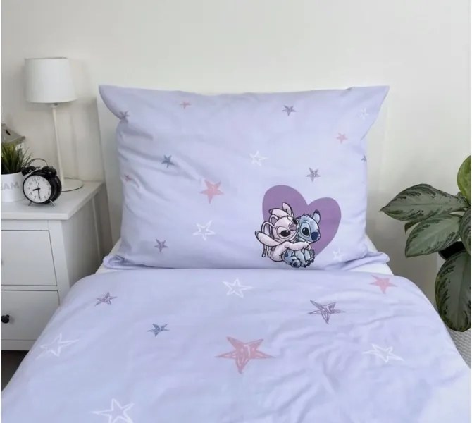 Jerry Fabrics Povlečení Lilo a Stitch Heart 140x200, 70x90 cm