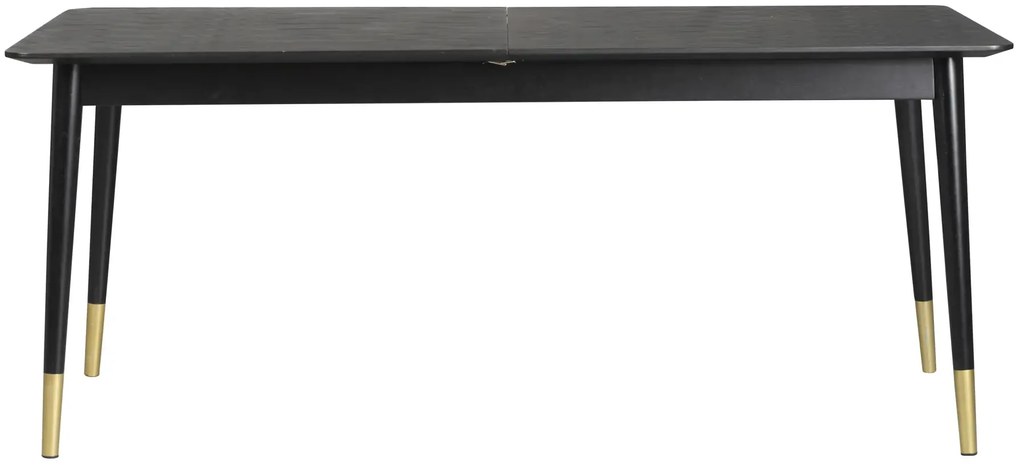 Jídelní stůl (rozkládací) Rowico Home FENWOOD Black, 180x90 cm | černá 118600