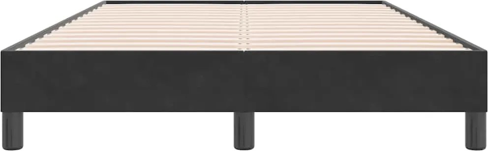 Postel Box Spring bez matrace černá 120x220 cm samet 3315869