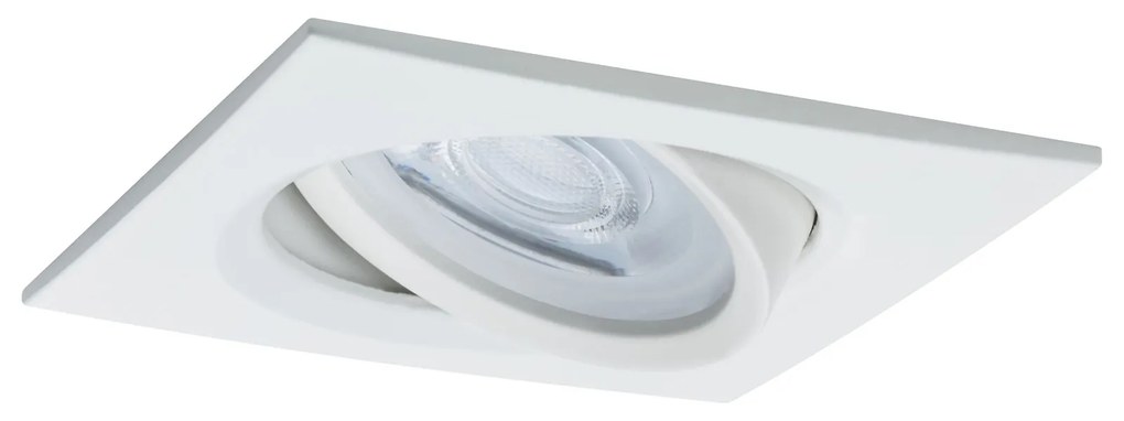 Paulmann 93490 LED Coin Nova rectangular, set bílých hranatých bodovek, 3x6,5W LED 2700K tříkrokové stmívání, 8,4x8,4cm