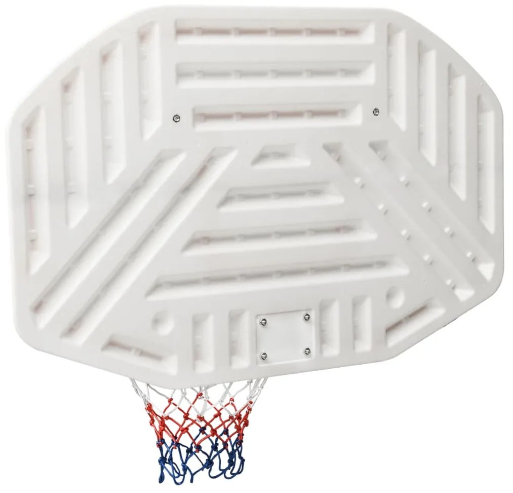 vidaXL Basketbalový koš bílý 109 x 71 x 3 cm polyethylen