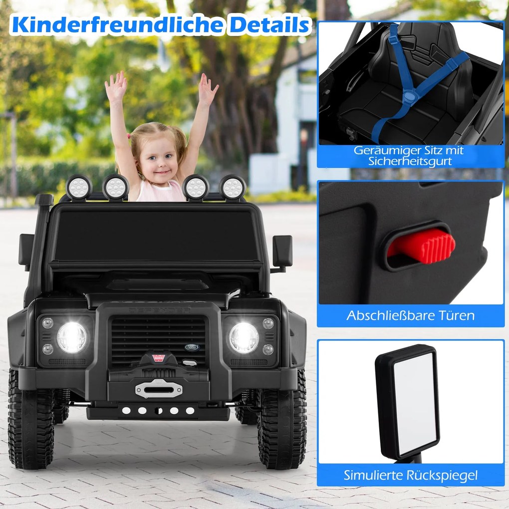 Costway Elektrické autíčko Land Rover Defender dětské elektrické vozítko