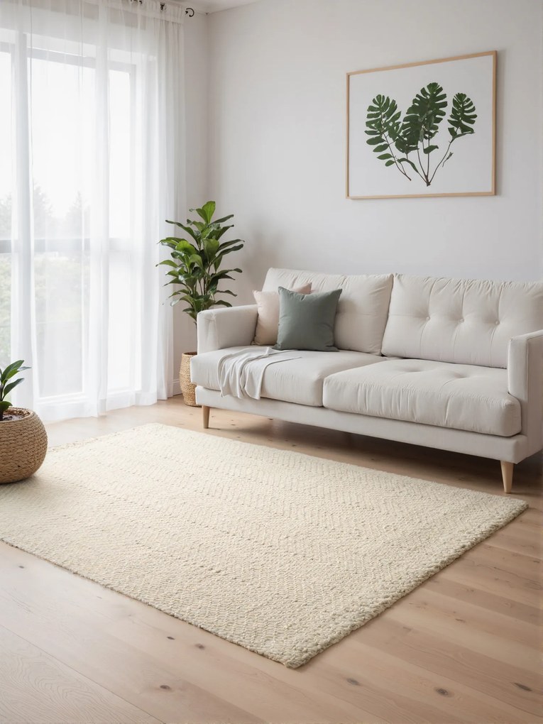 ELLE Decoration, Kusový koberec Majoli 106238 White z kolekce Elle, 200x290, bílá, chodba / předsíň