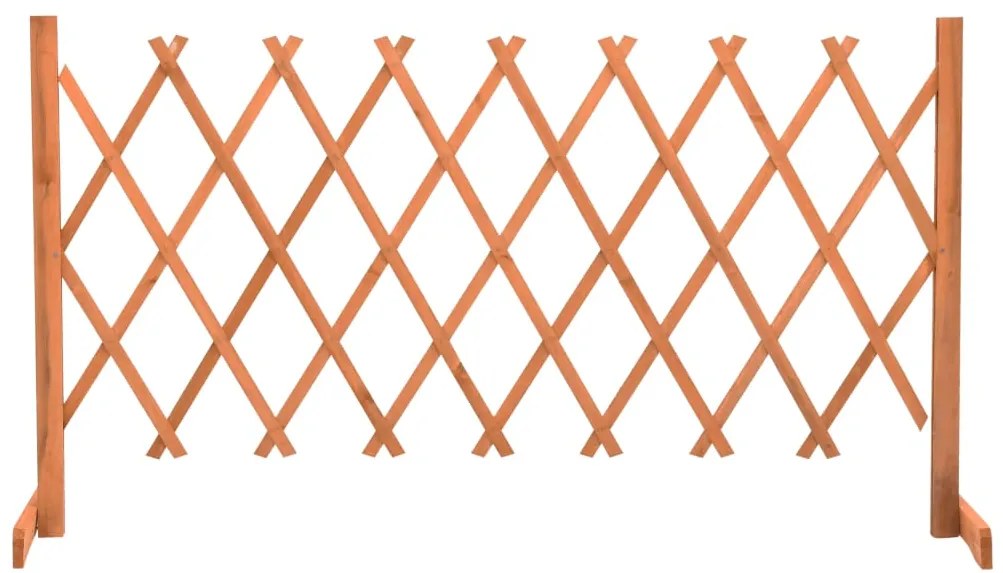 Zahradní trelážový plot oranžový 150 x 80 cm masivní jedle 314826