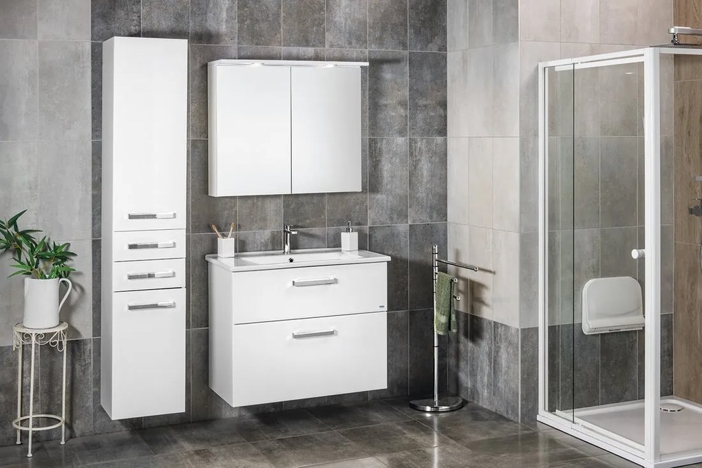 Aqualine Aqualine, VEGA Skříňka vysoká 40x150x31cm, levá/pravá, bílá, VG160