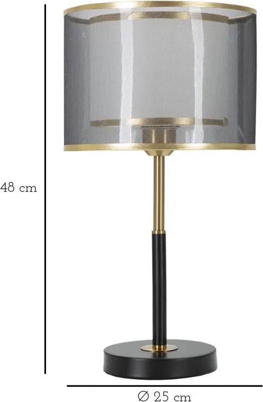 Stolní lampa Levels 48 cm šedá