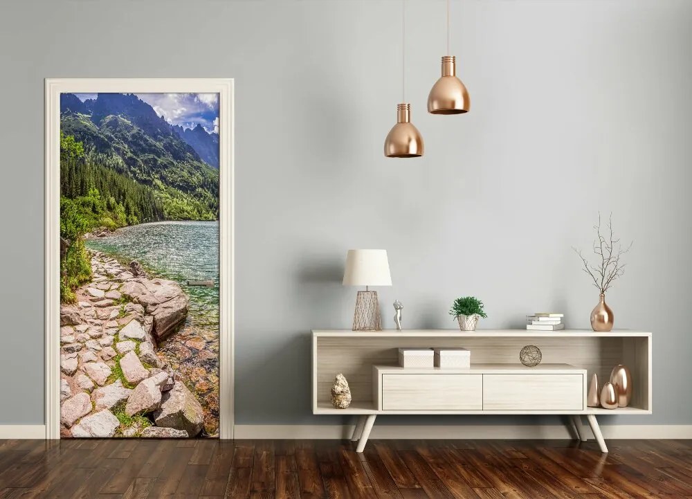 Fototapeta na dveře samolepící Mořeské oko Tatry 95x205 cm