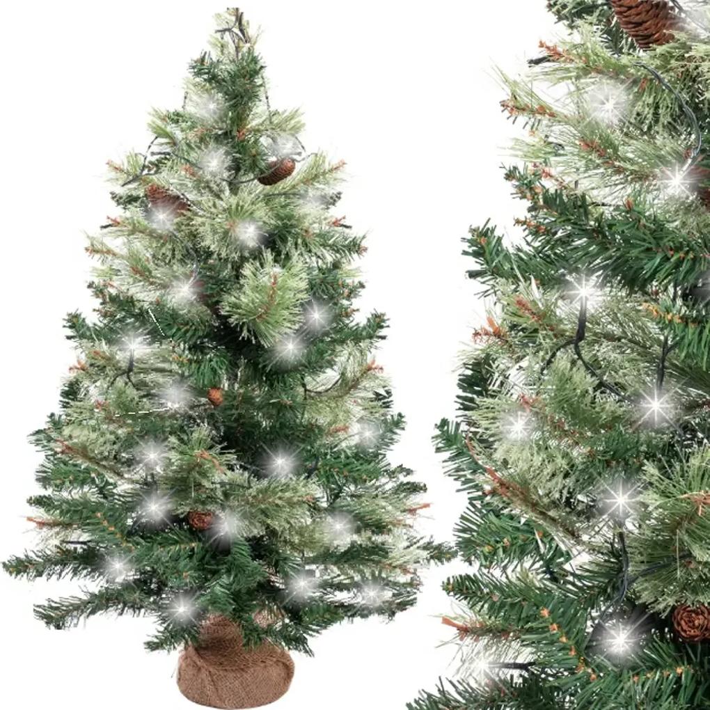 Tutumi - LED umělý vánoční stromek - borovice - zelená - 100 cm-II.JAKOST