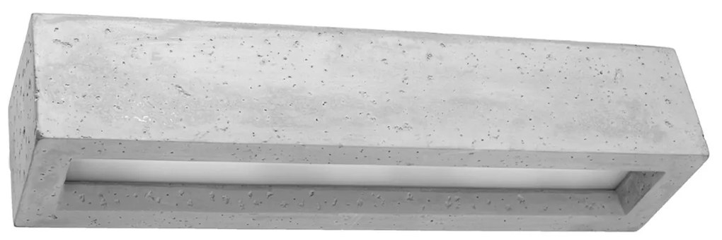 Nástěnné svítidlo Vega, 1x betonové stínítko, (50 cm)