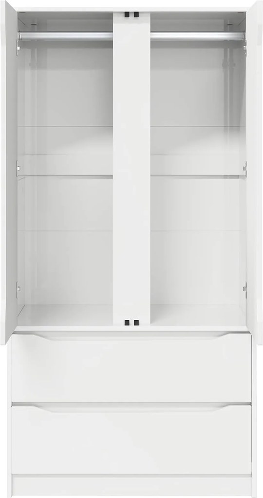 Šatní skříň se dveřmi Bílý 79,5 x 49 x 156 cm Dřevěný materiál 3406245