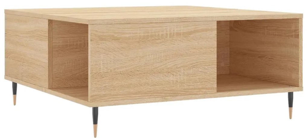 Konferenční stolek dub sonoma 80x80x36,5 cm kompozitní dřevo - Default Title