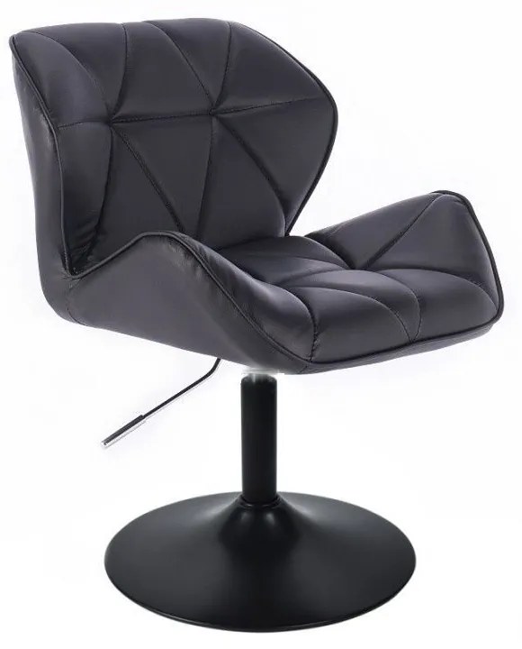 LuxuryForm DESIGN Židle MILANO na černém talíři - černá