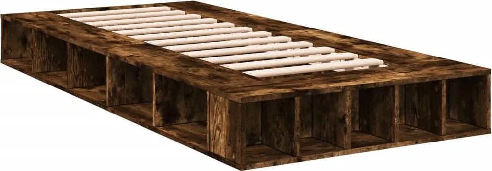 Rám postele kouřový dub 75 x 190 cm kompozitní dřevo 3280535