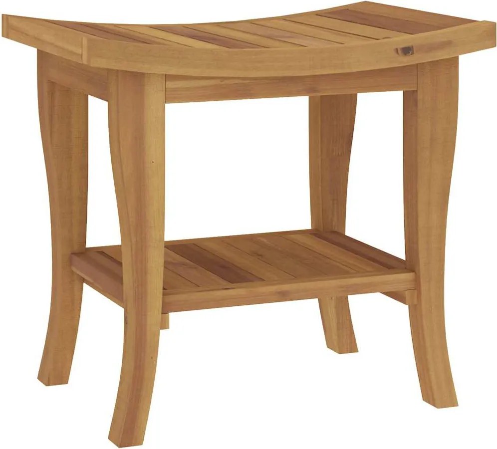 Odkládací stolek do koupelny 50x35x45 cm masivní teakové dřevo 340748
