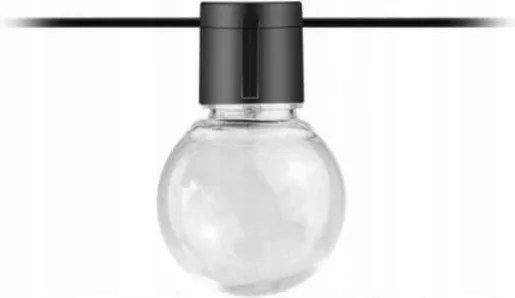Solární párty osvětlení řetěz girlanda GIR65, 30xLED, G40, 6,5m