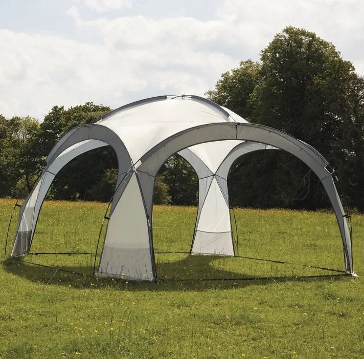 Pavilonový stan pro zahradní piknik 3,5 x 3,5 m šedý